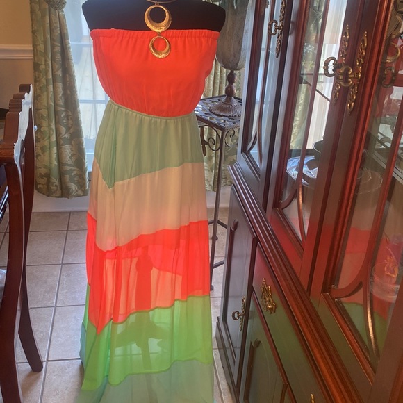 Fashion Line | Dresses | Multicolored Maxi | Poshmark